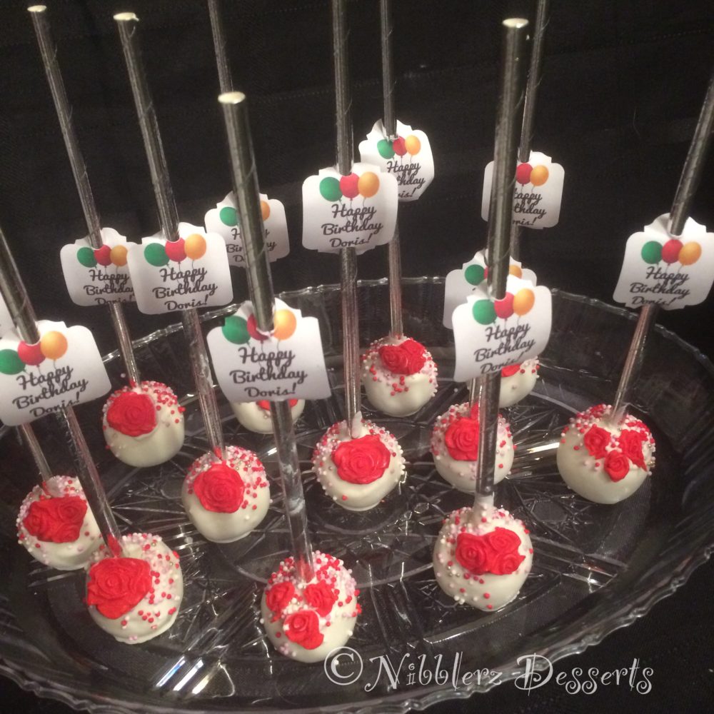 Red Roses Cake Pops – Nibblerz Desserts